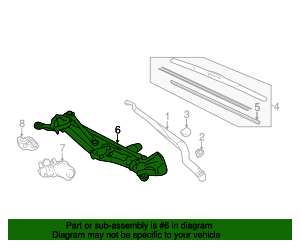 2011-2017 Lexus CT200h Wiper Linkage 85150-76020 | OEM Parts Online