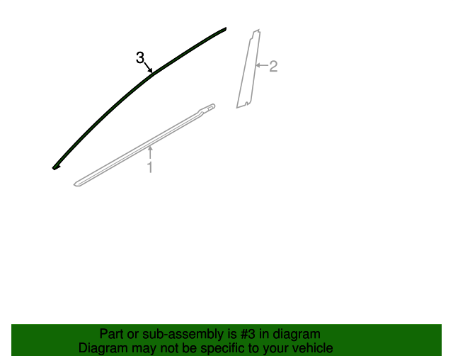 2018-2020 Hyundai Elantra GT Frame Molding 82850-G3010 | OEM Parts Online