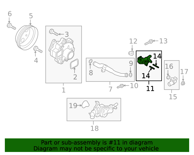 pyfb1519ye - Thermostat Housing 2018-2024 Mazda | AutoNationParts.com