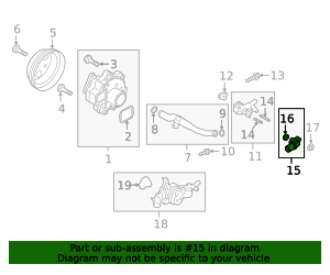PYFB-15-19XA - Water Outlet - 2018-2023 Mazda | Mazda Swag