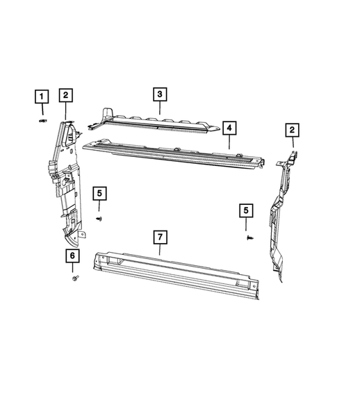 Radiator and Related Parts; Charge Air Cooler for 2018 Jeep Compass ...