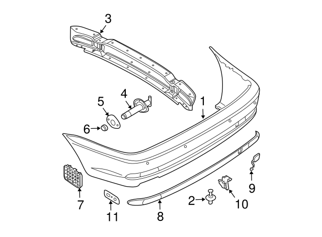 BMW OEM Bumper Cover Part# 51-12-7-112-643 | OEM Vehicle Parts