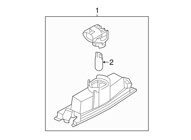 D50E-51-270 - License Plate Light Assembly - 2016-2022 Mazda MX-5 Miata ...