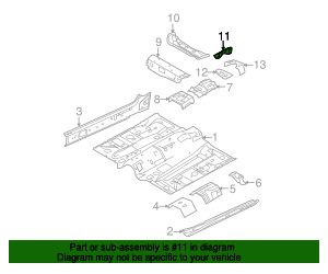 2010-2013 Mazda 3 Seat Mount - Driver's Side (LH) BP4K-54-620 ...