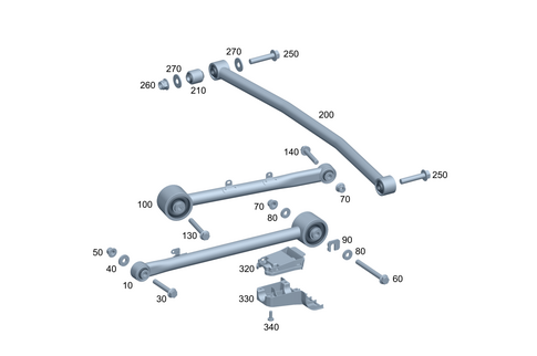Rear Axle Trailing and Transverse Control Arm for 2025 Mercedes-Benz ...