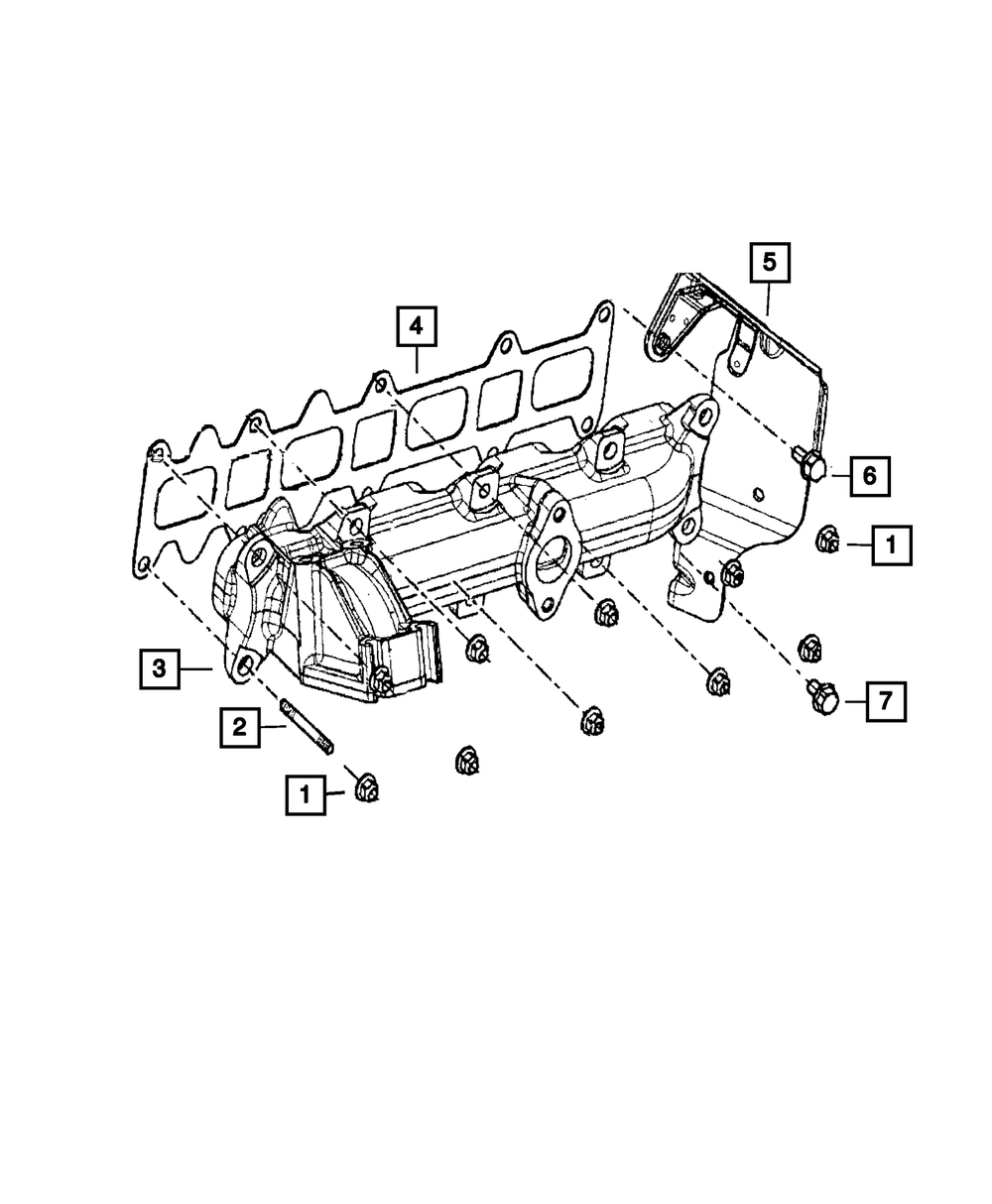 2014-2017 Ram Exhaust Manifold Stud 68261784AA | Mopar eStore