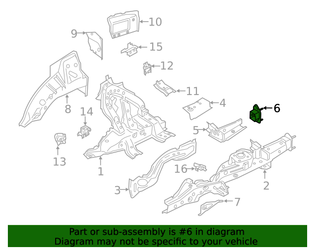 Genuine BMW 41-00-7-947-143 | Shock Bracket | FREE Shipping on Most ...