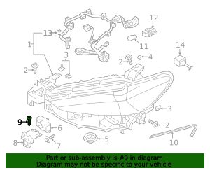 2018-2021 Mazda 6 Outer Bracket Screw 9983-00-616 | RealMazdaParts.com