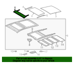 2009-2015 Toyota Venza Sunroof Glass 63201-0T010 | OEM Parts Online