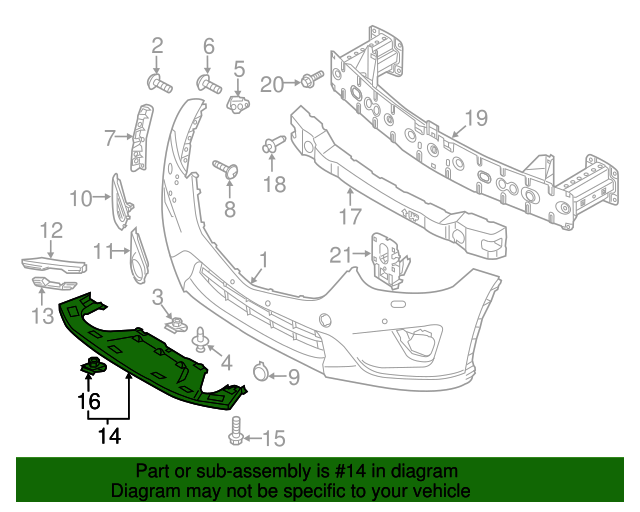 2013-2016 Mazda CX-5 Lower Panel KD53-50-0S0A | Mazda-Parts