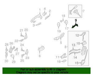 2015-2020 Hyundai Lock Assembly Support Bracket 82485-B1000 | QuirkParts