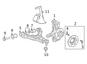 906-330-40-07 - Lower Control Arm 2010-2024 Mercedes-Benz | Mercedes ...