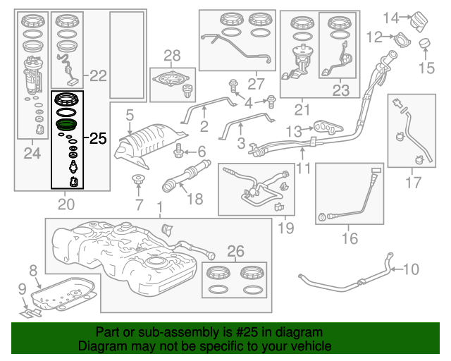 17052-T5F-010 - Fuel Pressure Regulator 2016-2022 Honda HR-V | Honda ...