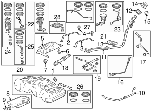 2012-2020 Honda Nut & Gasket Set, Fuel Lock 17046-T0A-000 | Cheaper ...