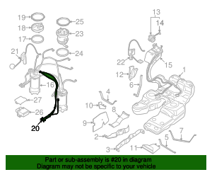 2009-2010 Audi Q7 Auxiliary Pump 7L6-919-715-H | OEM Parts Online