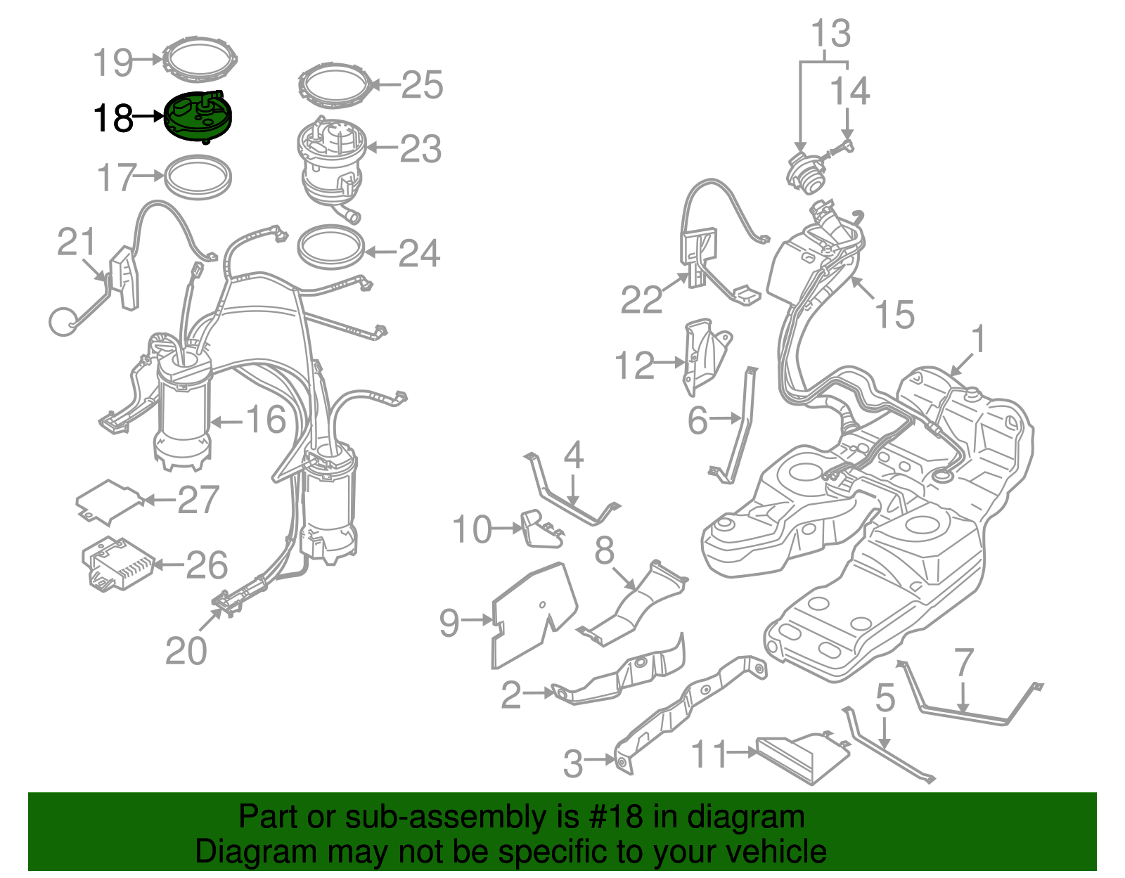 2009-2015 Audi Q7 Fuel Pressure Regulator 057-130-764-L | OEM Parts Online