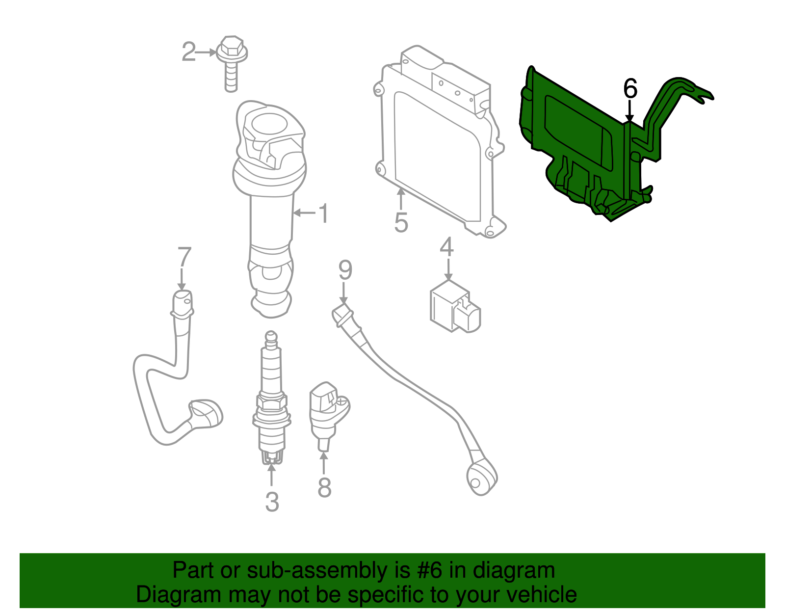 39190-2BP00 - ECM Bracket 2014-2019 Kia Soul | Kia Cheap Parts