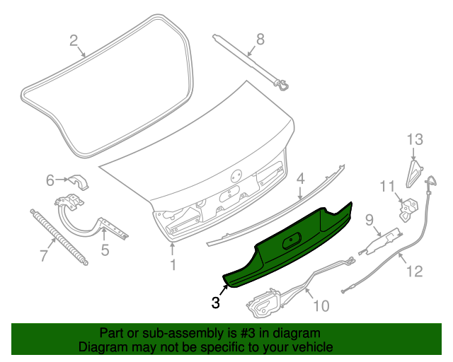 Genuine BMW 51-24-7-416-687 | Finish Panel | FREE Shipping on Most ...