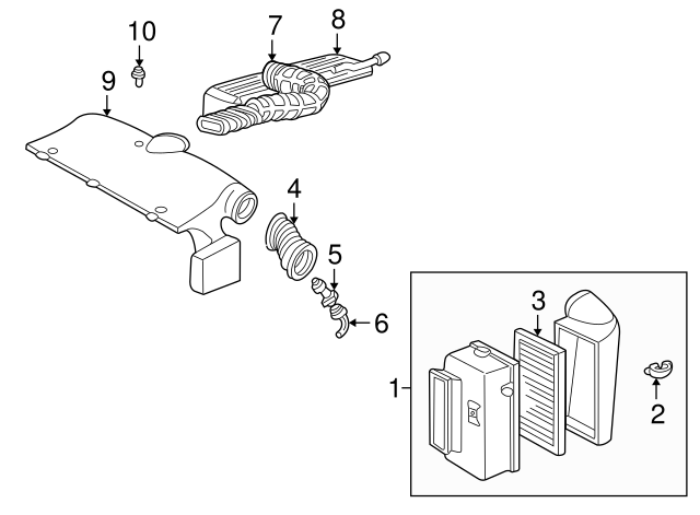 1994-1997 GM Positive Crankcase Ventilation (PCV) Tube 10141998 GM ...