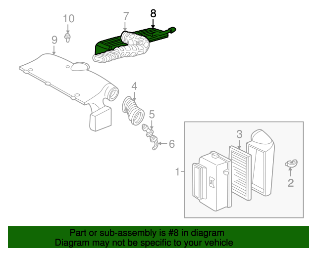 1994-1997 GM Positive Crankcase Ventilation (PCV) Tube 10141998 GM ...