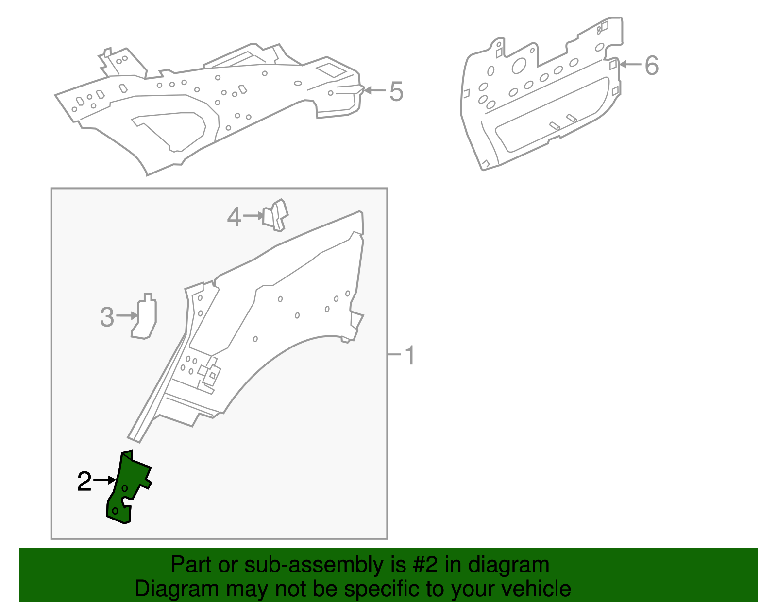 T2H31020 - High-Quality Quarter Panel Reinforcement for 2016-2023 ...
