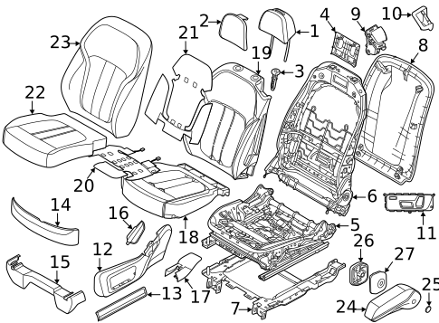 Second Row Seats for 2020 BMW X7 | getBMWparts