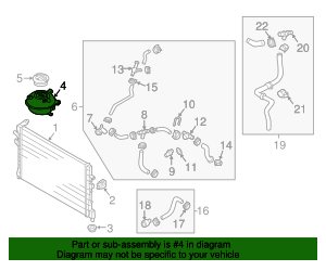2015-2021 Volkswagen Expansion Tank 5QM-121-407-C | VW Direct Auto Parts