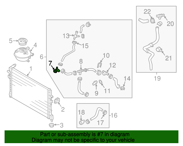 2015-2019 Volkswagen e-Golf Upper Coupling 5QE-122-291 | OEM Parts Online