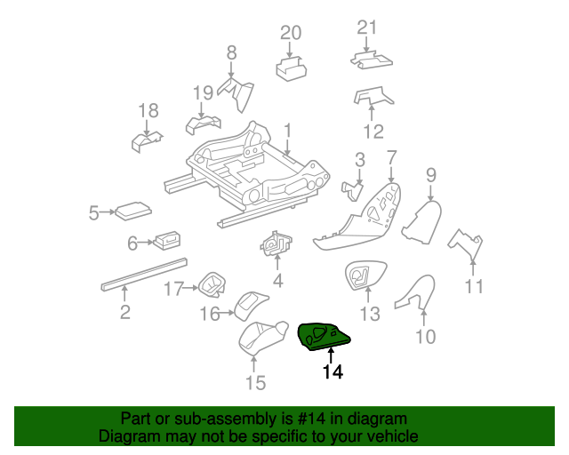 251-910-15-14 - Switch Bezel Bracket 2008-2012 Mercedes-Benz | Mercedes ...
