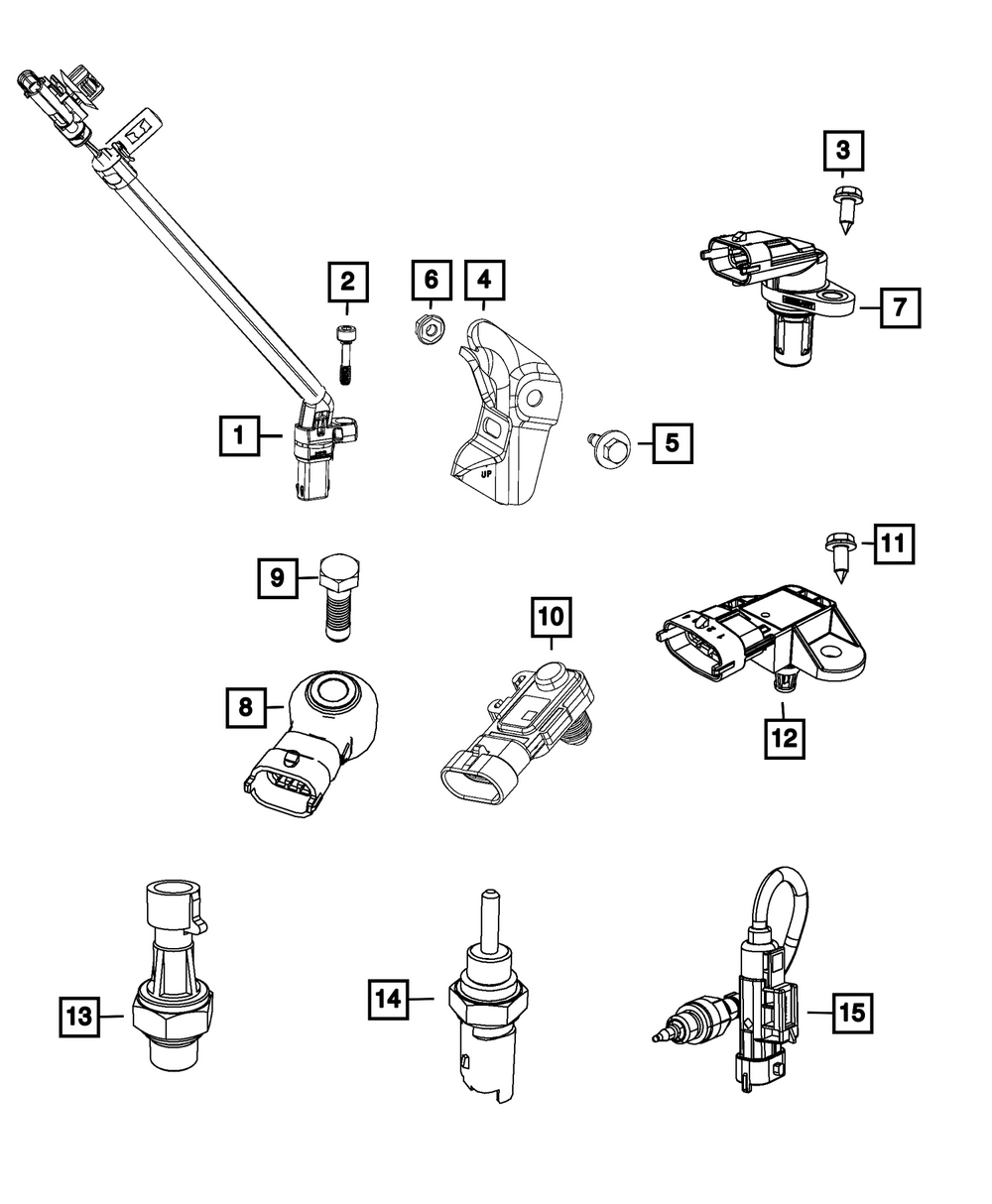 2012-2017 Fiat 500 Map Sensor 68143574AA | QuirkParts