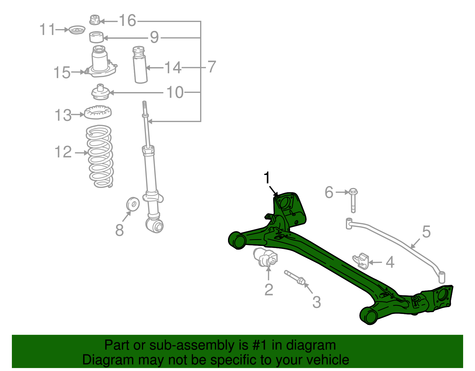 42101-02210 - Axle Beam 2009-2013 Toyota Corolla | Longo Toyota Parts
