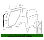 67896-0E020 - Weatherstrip - 2014-2019 Toyota Highlander | OEM Genuine ...