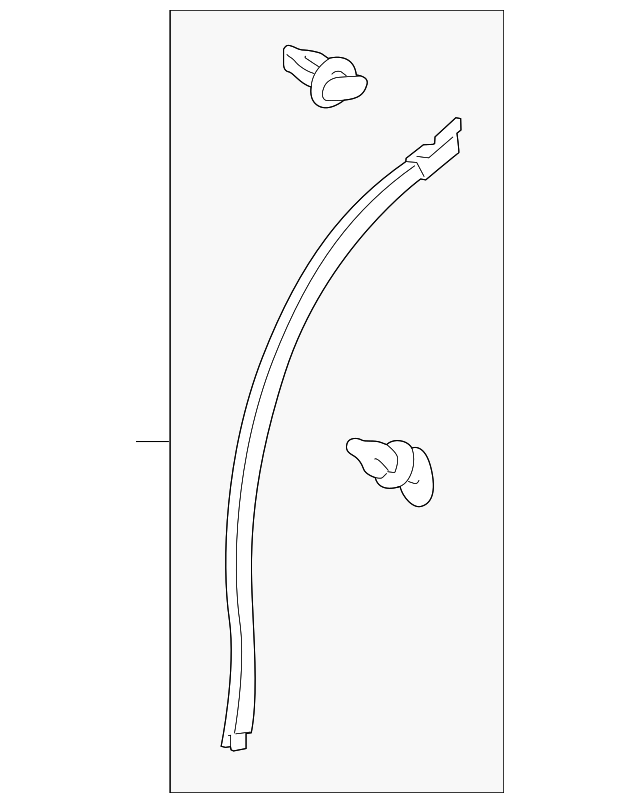 2014-2019 Toyota Highlander Weatherstrip 67887-0E050 | Toyota Parts Center