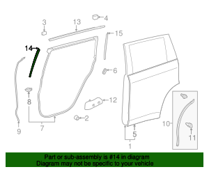 75951-0E030 - Black Out Tape - 2014-2019 Toyota Highlander | Toyota ...