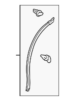 2014-2019 Toyota Highlander 2014-2019 Toyota Highlander - Weatherstrip ...