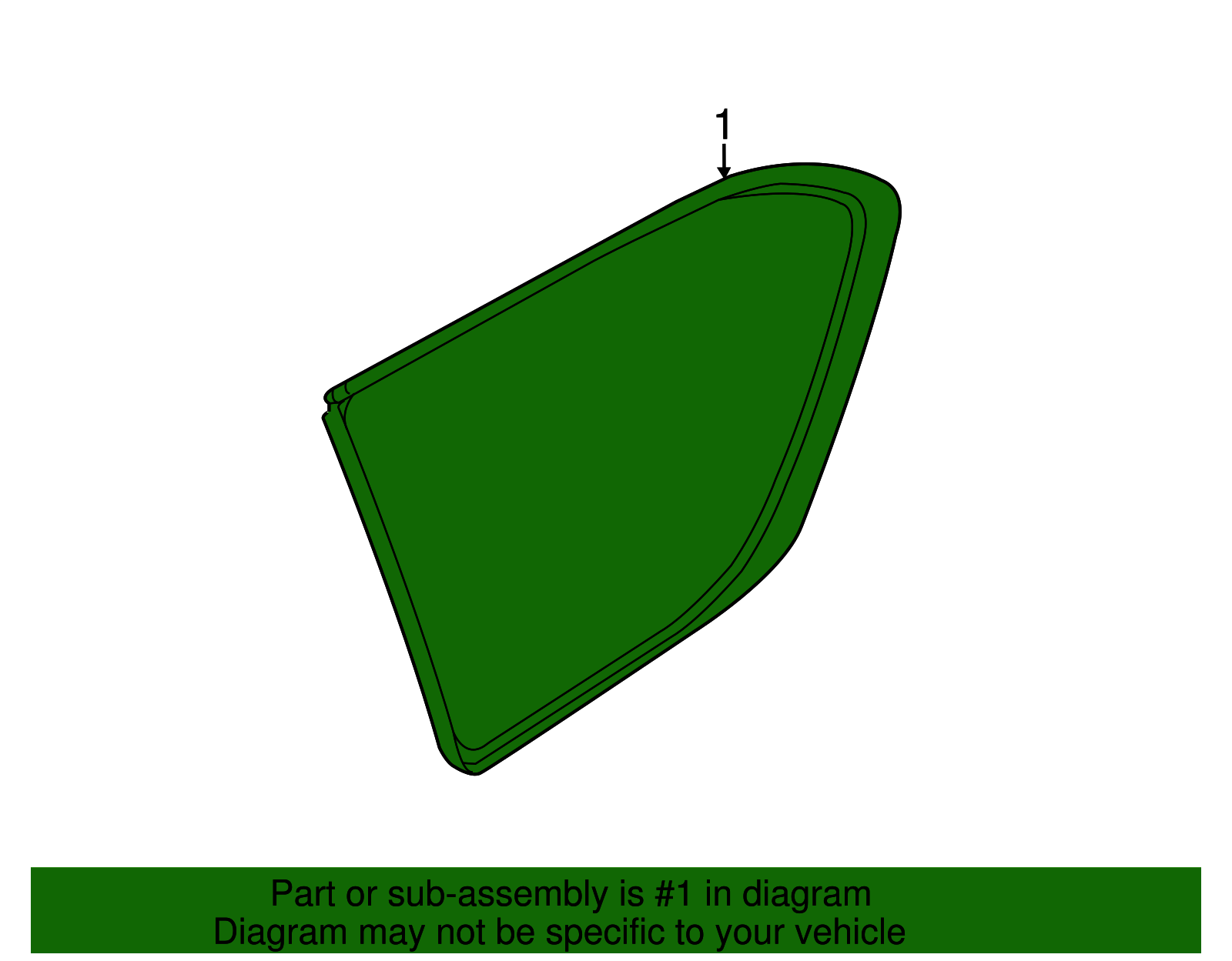 2017-2024 Nissan Armada Quarter Glass 83300-5ZA0A | OEM Parts Online