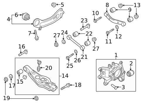 Rear Suspension for 2020 Hyundai Palisade | OEM Hyundai Parts Outlet