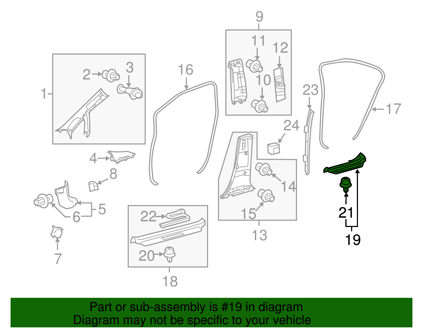 67918-75010-C0 - Scuff Plate - 2010-2012 Lexus HS250h | My L Parts