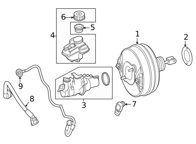 2021-2023 Mercedes-Benz Power Brake Booster 223-430-58-00 | MB OEM Parts