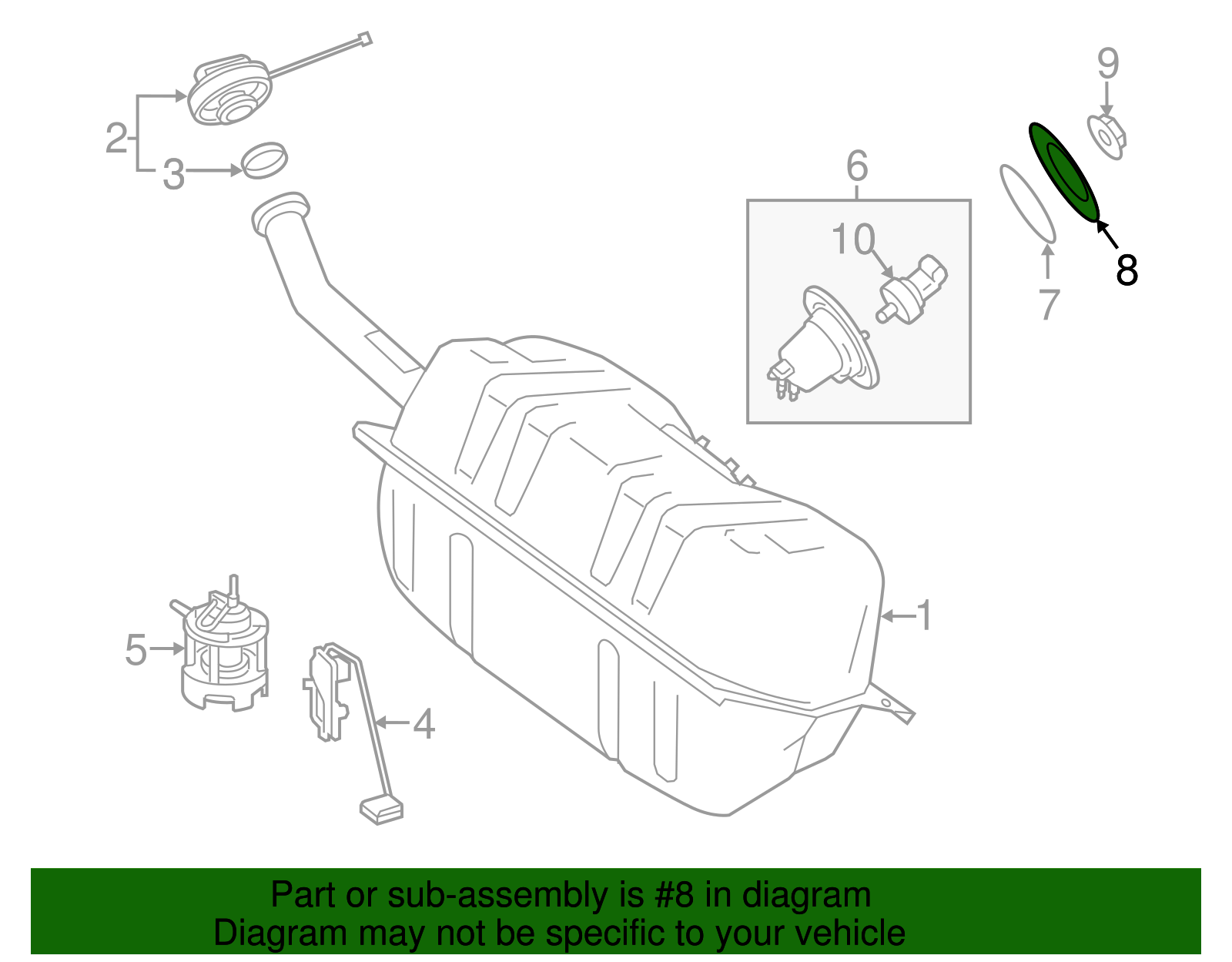 2005-2020 Mercedes-Benz Fuel Tank Sending Unit Lock Ring 171-471-01-10 ...