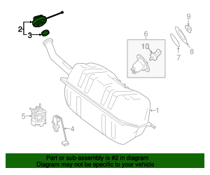 2013-2023 Mercedes-Benz Fuel Tank Cap 222-470-02-05 | AutoNationParts.com