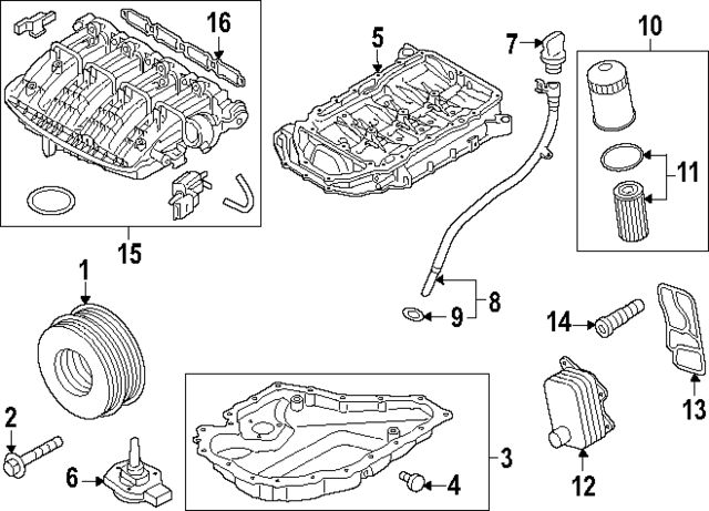 2024 Volkswagen Oil Filter Housing 06L-115-401-Q | OEM Parts Online