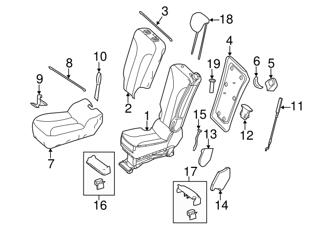 251-920-09-01-8K55 - Seat Assembly 2011-2012 Mercedes-Benz R 350 ...