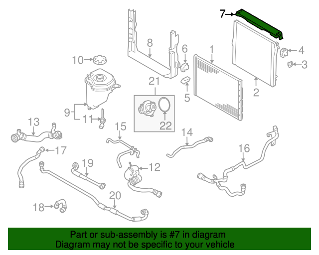 17117576271 - 2008-2014 BMW Upper Cover (17-11-7-576-271) | BMW of ...