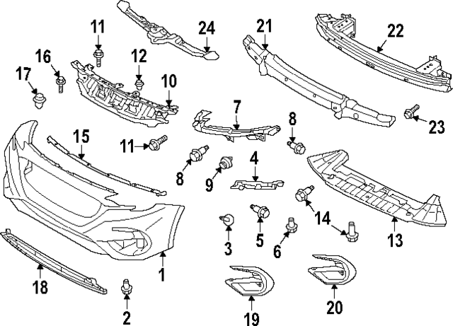 2023-2024 Subaru Legacy Bumper Cover 57704AN03A | TascaParts.com