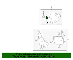 2016-2019 Chevrolet Pillar Molding Retainer 23240609 | NewGMParts.com