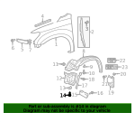 2000-2025 Toyota Fender Liner Screw 9008015091 | Toyota Parts Center
