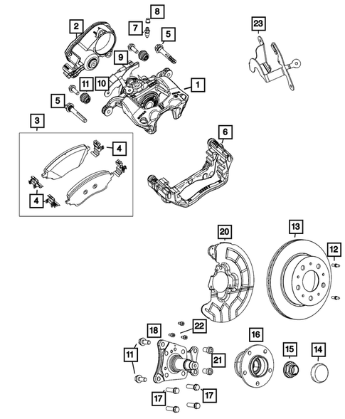 Rear Brakes for 2023 Ram ProMaster 1500 | TascaParts.com