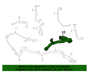 260-200-02-00 - Water Feed Tube 2019-2022 Mercedes-Benz A 220 ...