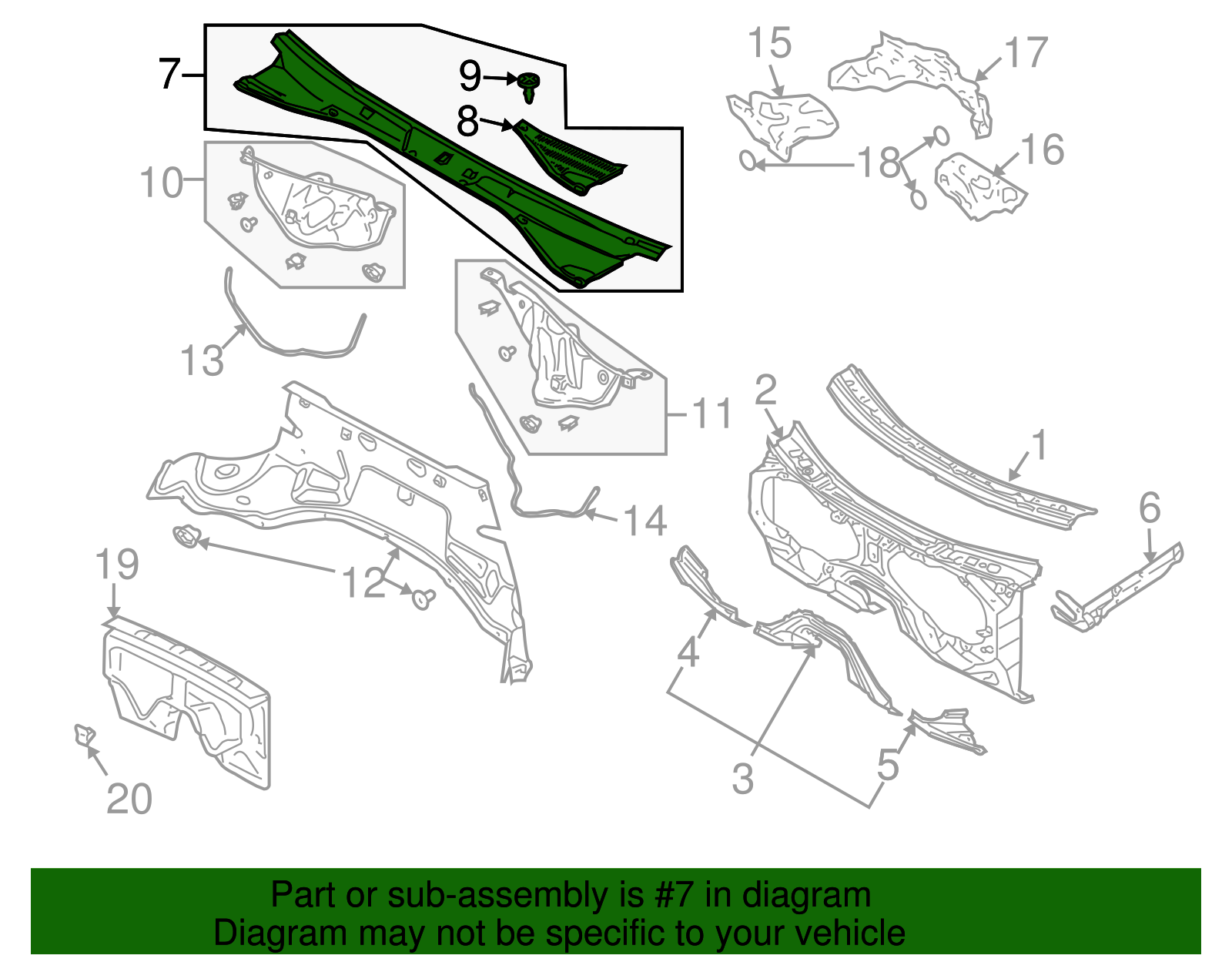 2004-2010 Volkswagen Touareg Water Deflector 7L6-819-401-K-9B9 | OEM ...